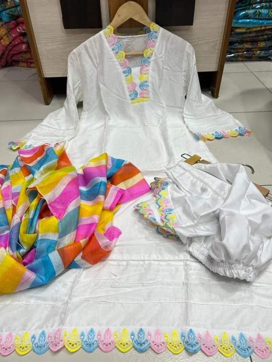 New Exclusive Cotton Fabrics Readymade Digital Pint 3 piece for women ...
