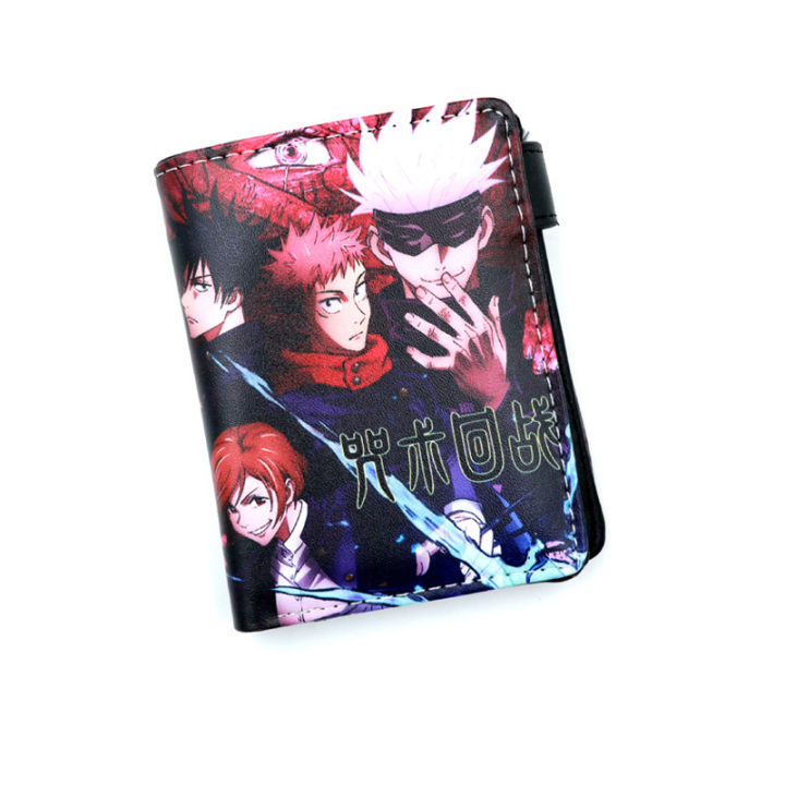 Anime Jujutsu Kaisen Itadori Yuji Gojo Satoru Soft Button Wallet ...