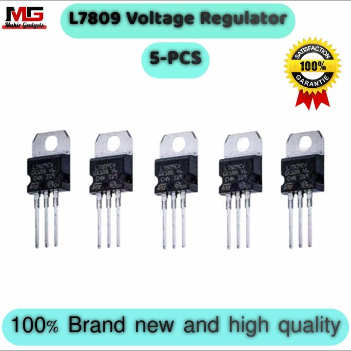 5Pcs- CHINESE LM7809 L7809CV L7809 7809 9V 1.5A Voltage Regulator IC 3 Pin TO-220 Package Fixed ...
