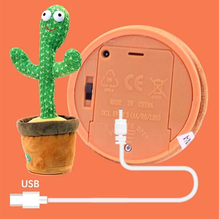 Talking & Dancing Cactus Mimicking Toy (USB CHARGING)-120 songs ...