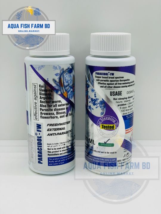 Anti-parasitic (Paracidol–FW,120ml) Solution for Aquarium Fish | Daraz ...