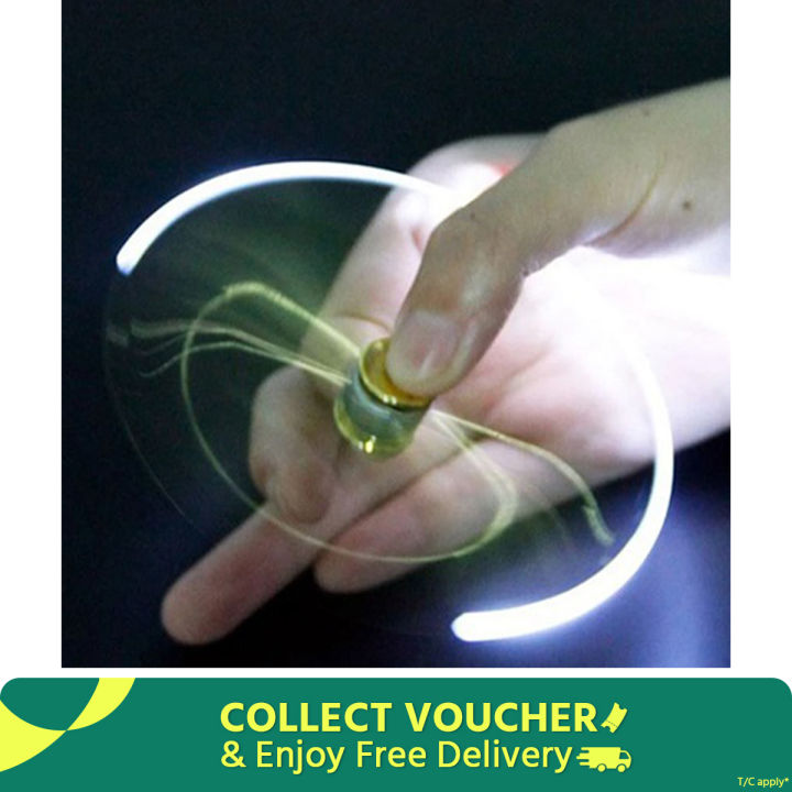 1 pcs LED Spinning Pen Ball Gyro Pen Fidget Spinner Hand Top Glow In ...