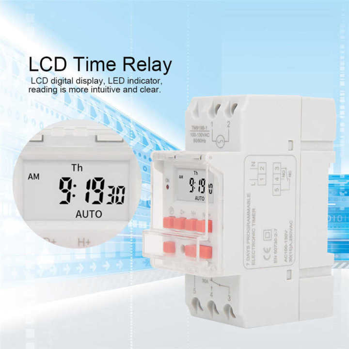 Timer Switch Tm919b 1 100 130v 30a Weekly Lcd On Off Control