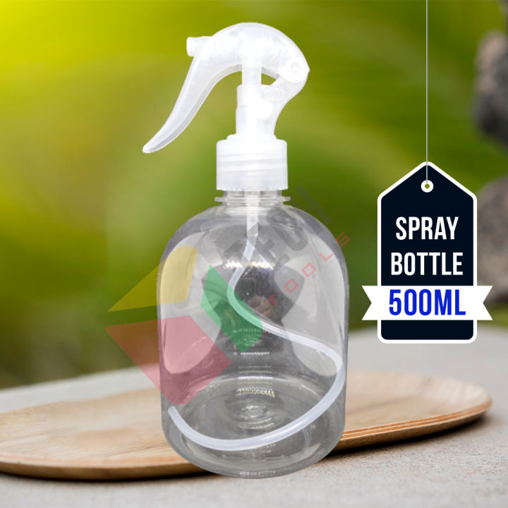 Spray Bottle 500ml with LOCK Switch Nozzle Flower Garden Water Disinfection Transparent | Daraz ...