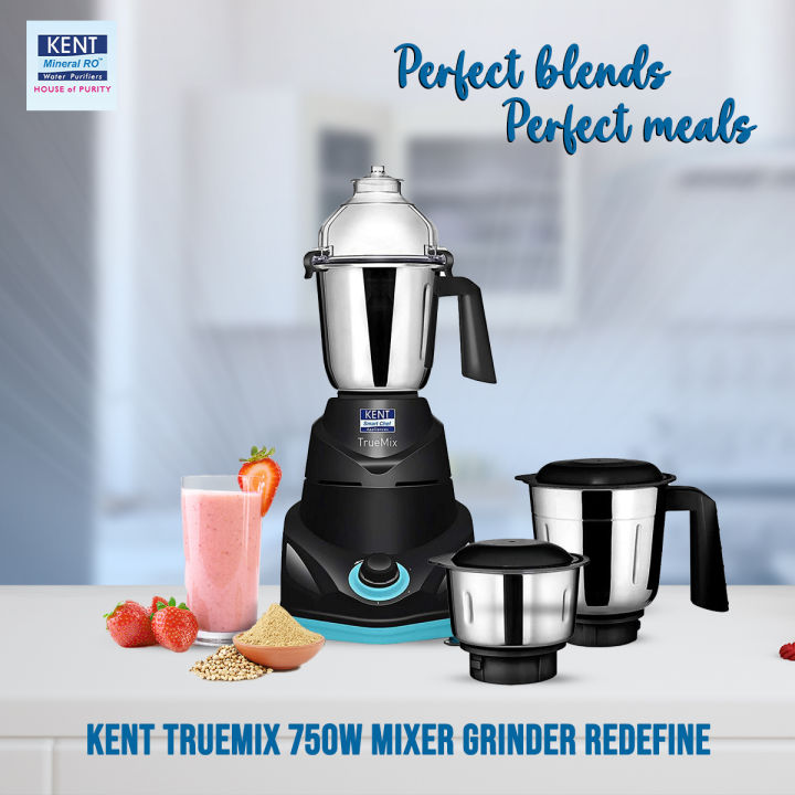Kent Truemix 750W Mixer Grinder Redefine Your Cooking Experience with ...