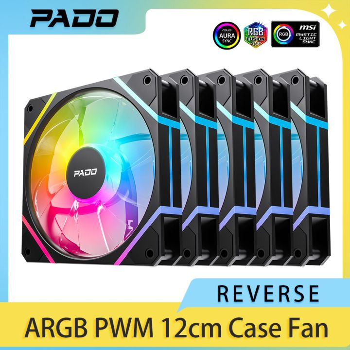 Aigo Pado G12 Computer Case Fan Ventoinha PC 120mm Rgb Fan Kit Water ...