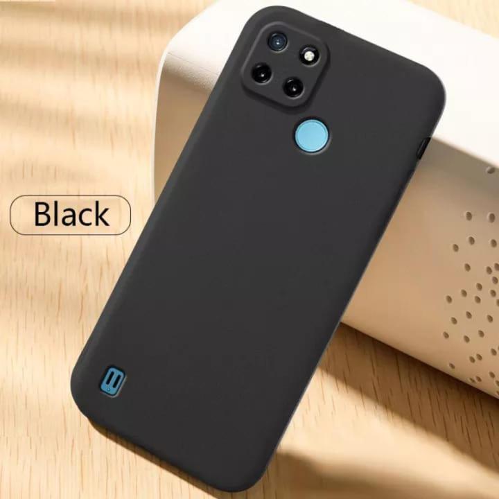 For Realme c21y/c25y Silicon Back Cover with Riband soft silicone case ...