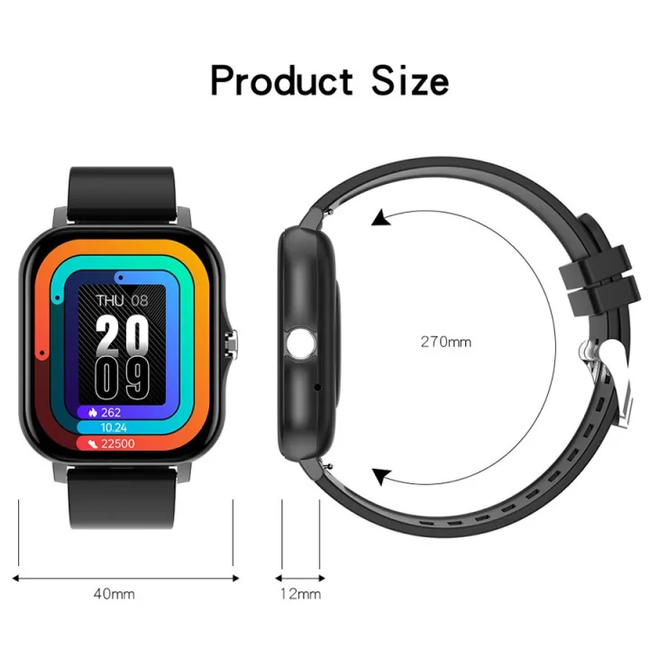 LISM Men Touch Screen Smart Watch Women IPX7 Waterproof Heart Rate ...