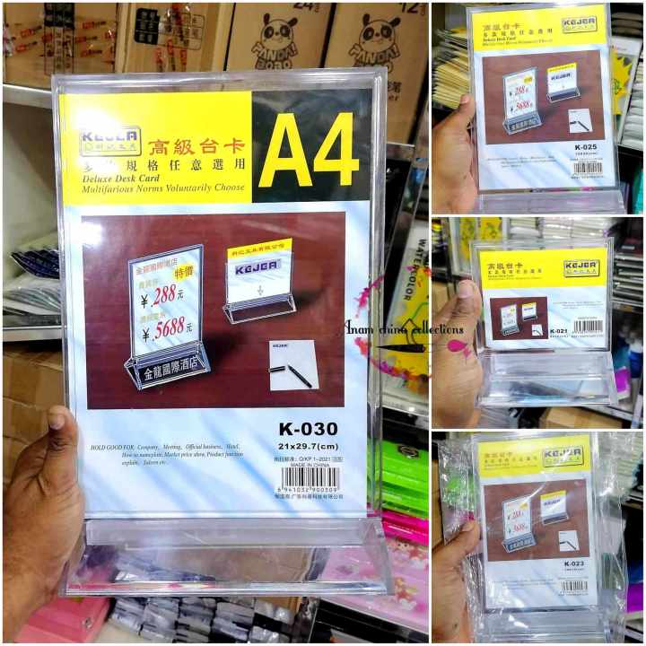 Deluxe Desk Card Holder 1ps (Card Stand, Desktop Display, File Display ...