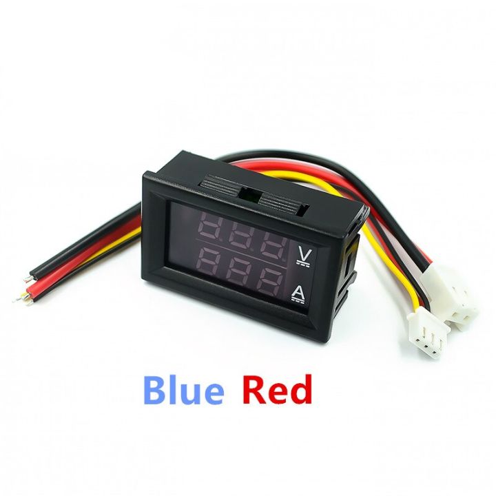 DC 0-100V 10A Digital Voltmeter Ammeter Dual Display Voltage Detector ...
