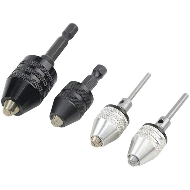 4PCS Drill Chuck Quick Change Adapter ni 3-Jaw Drill Chuck Screwdriver ...