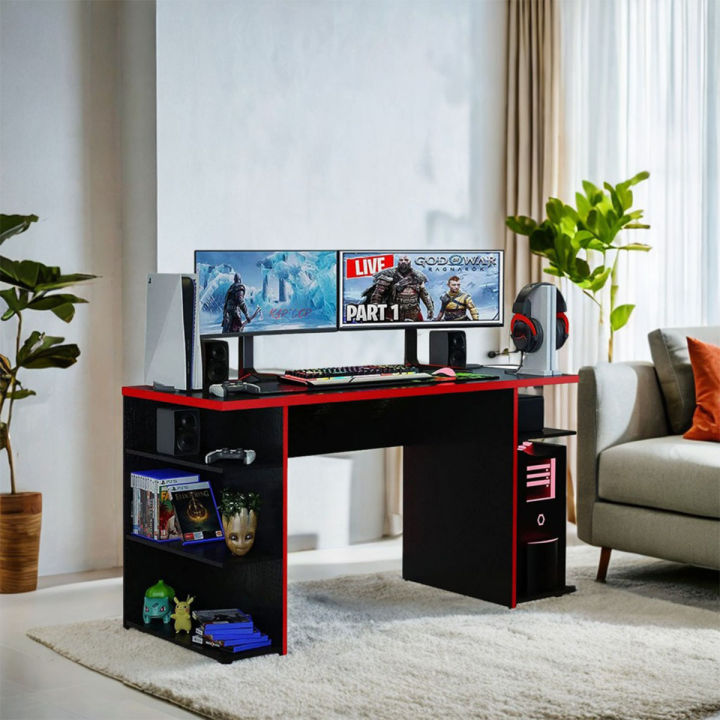 Monster Gamming Table Computer Desk Ready Setup Workstation Table for ...