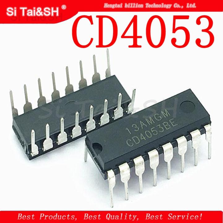 10PCS CD4053 CD4053B CD4053BE DIP-16 Analog Multiplexer IC | Daraz.com.bd