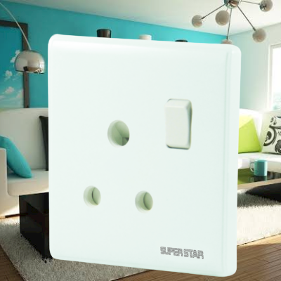 Snow White 3 Pin Round Socket 15 A Round Socket | Daraz.com.bd