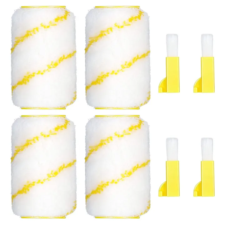 8Pcs Paint Edger Roller Brush Refills Paint Edger Combo Kit | Daraz.com.bd
