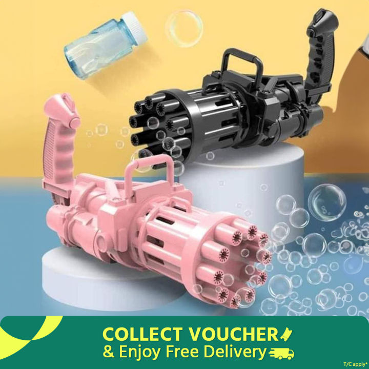 Bubble Toy Gun Blaster Automatic Electric Bubble Toys Gun | Daraz.com.bd
