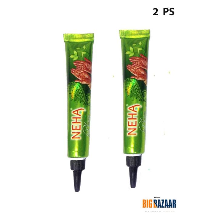 Neha Herbal Red Henna Fast Color No Synthetic Mehndi-2 Piece - mehedi ...