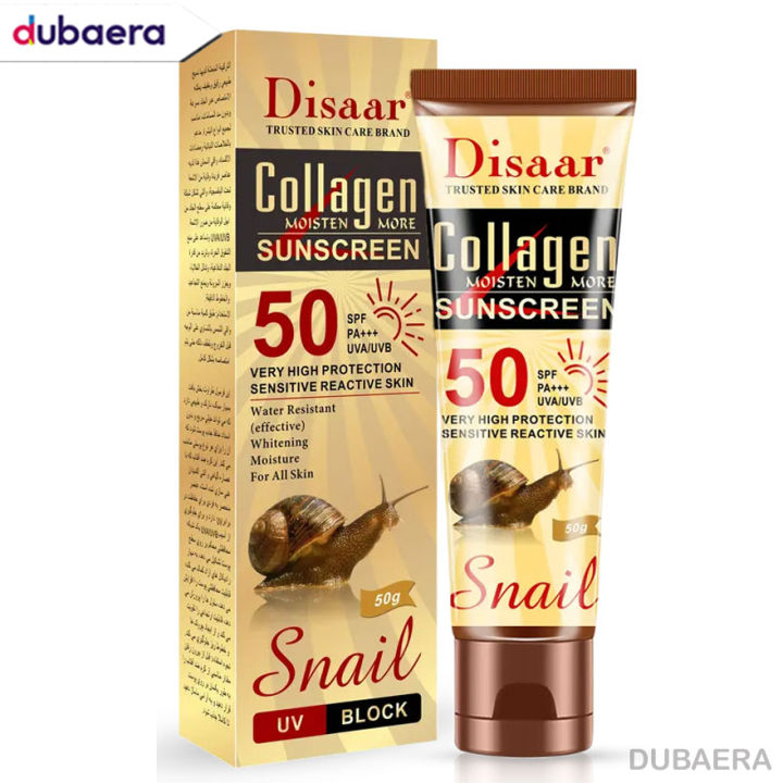 Disaar Snail Collagen Sunscreen Cream 50 gm | Daraz.com.bd