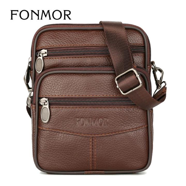 Men's High -quality Leather Crossbody Bag Fashion Mobile Phone Bag for ...