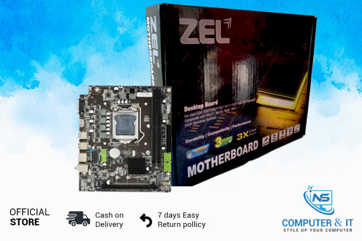 ZEL H61 2nd/ 3rd Gen NVME Support Micro -ATX Motherboard | Daraz.com.bd