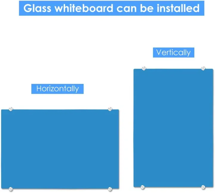 3×5 Feet ocean Blue Magnetic Glass Board With Accessories | Daraz.com.bd