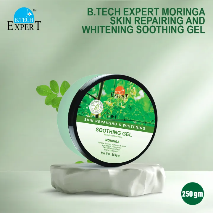 B.Tech ExperT Moringa Skin Repairing and Whitening Soothing Gel 250gm | Daraz.com.bd