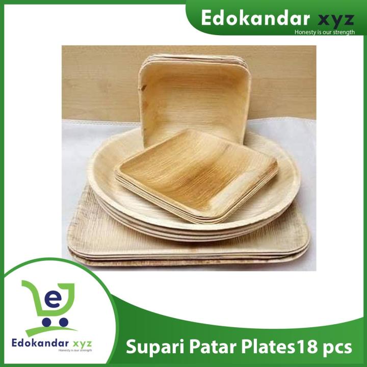 Eco-Friendly Disposable Areca Leaf Dining Sets (Supari Patar Plates ...