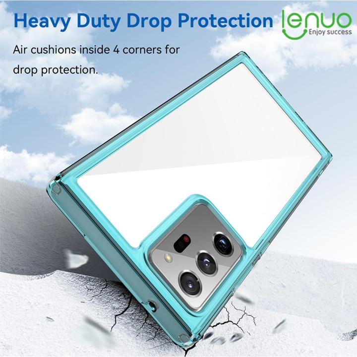 Lenuo Cover For Samsung Galaxy Note 20 Ultra Case Coque Fundas Hard Translucent Clear Case ...