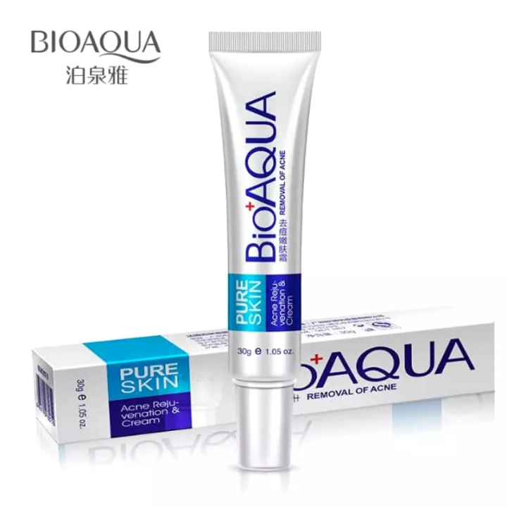 Bioaqua Pure Skin Acne Removal and Rejuvenation Cream -30 gm | Daraz.com.bd