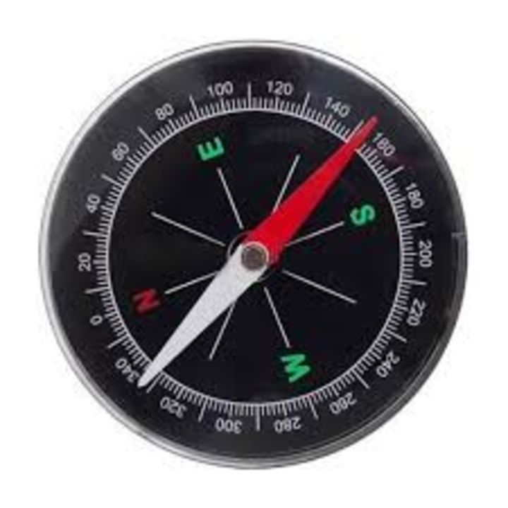 Smart Magnetic Compass 70 mm Large Size Black Color Travel Compass ...
