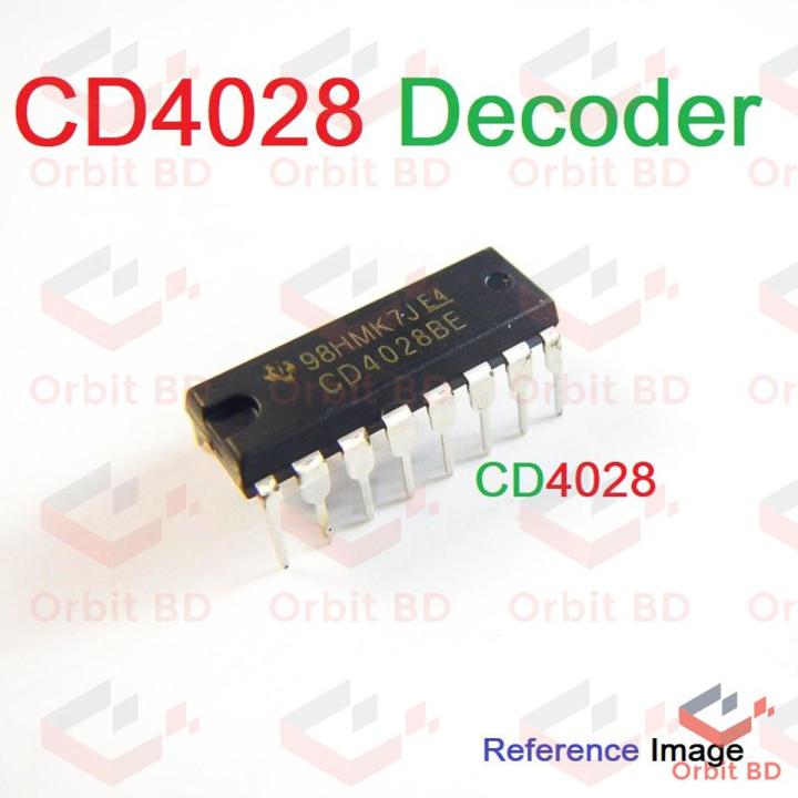 CD4028 IC Breadboard Friendly DIP 16 Pin Leads 4028 IC | Daraz.com.bd