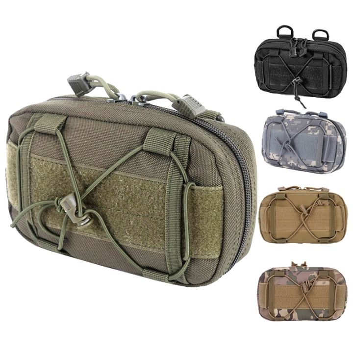 Molle Horizontal Admin Pouch Compact 1000D Utility EDC Tool Gear Gadget Waist Bag Organizer ...