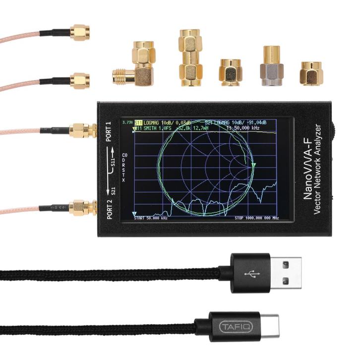 NanoVNA-F Portable Handheld Vector Network Analyzer SWR Meter 50KHz ...