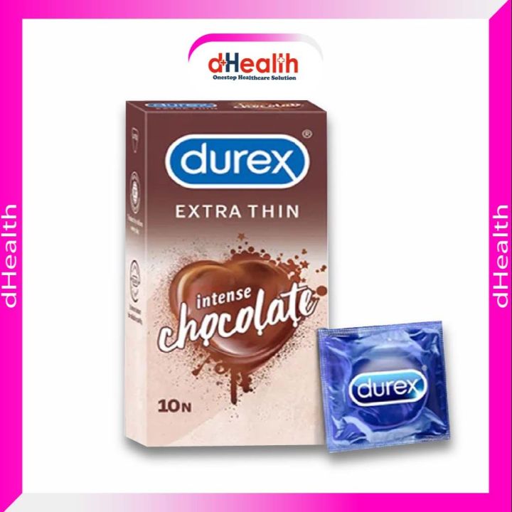 Durex Extra Thin Chocolate Condom - 10Pcs Pack (India) | Daraz.com.bd
