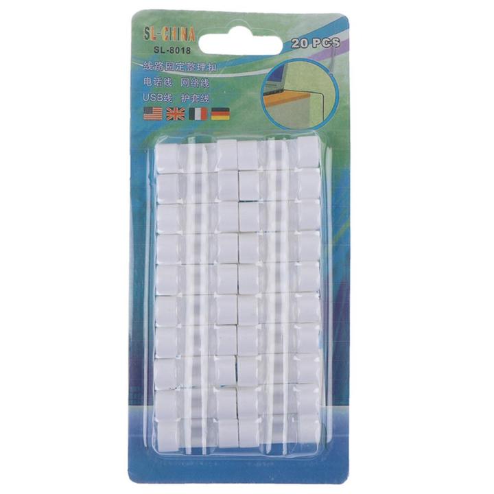 Set Finisher Wire Clamp Socket Holder Self-adhesive Cable Organizer ...