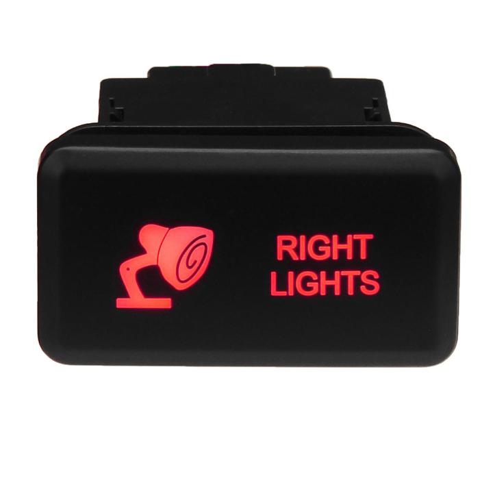 Auto parts Horizontal Push Switches LED Amber For Hilux Landcruiser ...