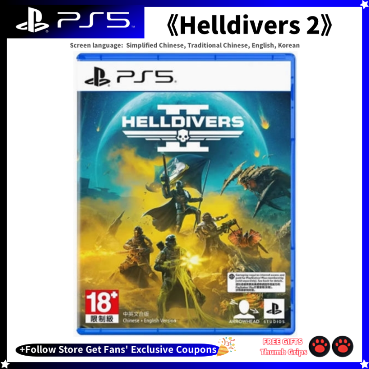 Sony Playstation5 PS5 New Game CD Helldivers 2 100% Official Original Physical Game Card Disc ...
