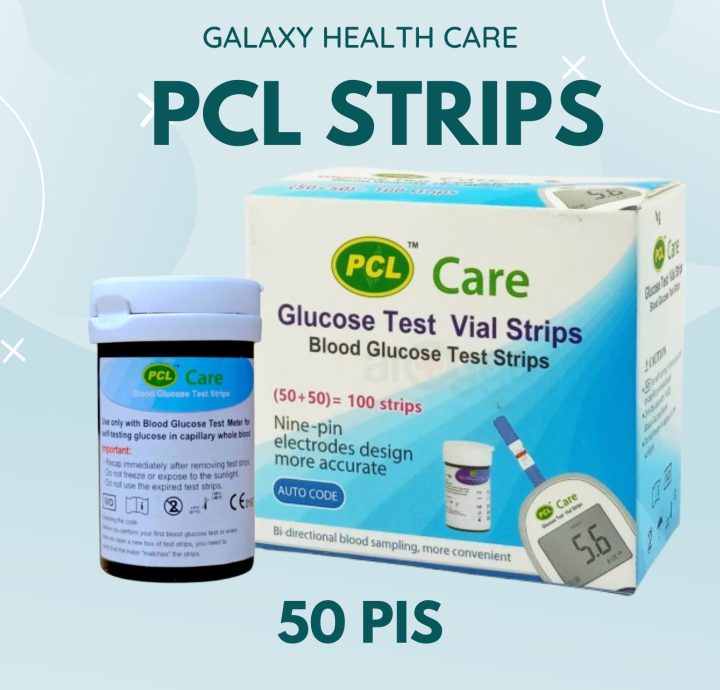 PCL Care glucose test Strip 50 Pcs/100 pcs | Daraz.com.bd