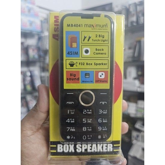 Maximum MB4041 Button Phone Four Sim Black | Daraz.com.bd