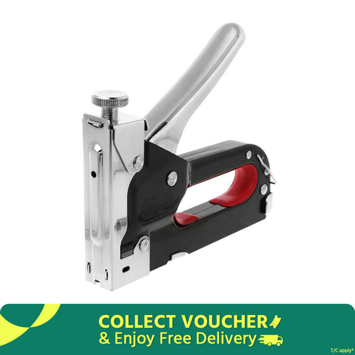 3-in-1 Heavy Duty Staple Gun Stapler Tacker + 600 Nails Woodworking ...