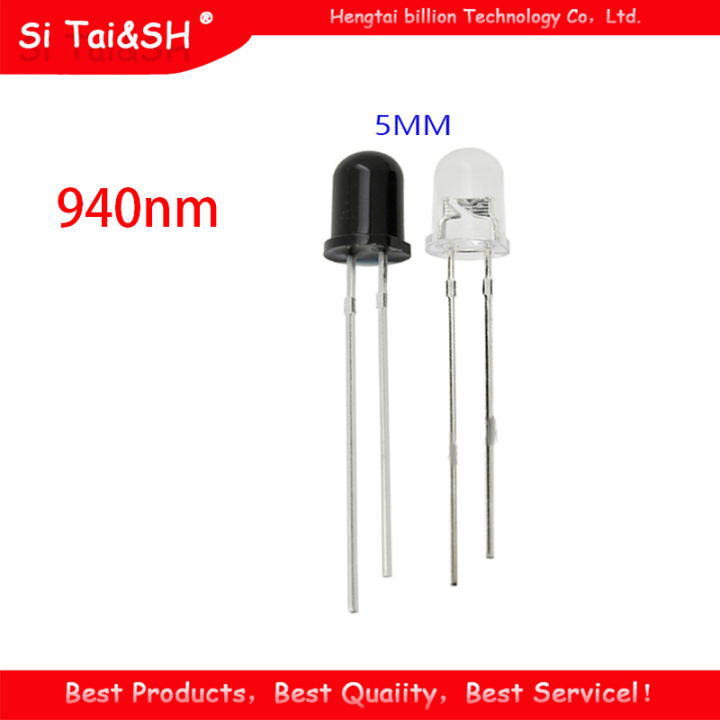 10pairs 5mm 940nm LEDs Infrared Emitter and IR Receiver Diode Diodes ...