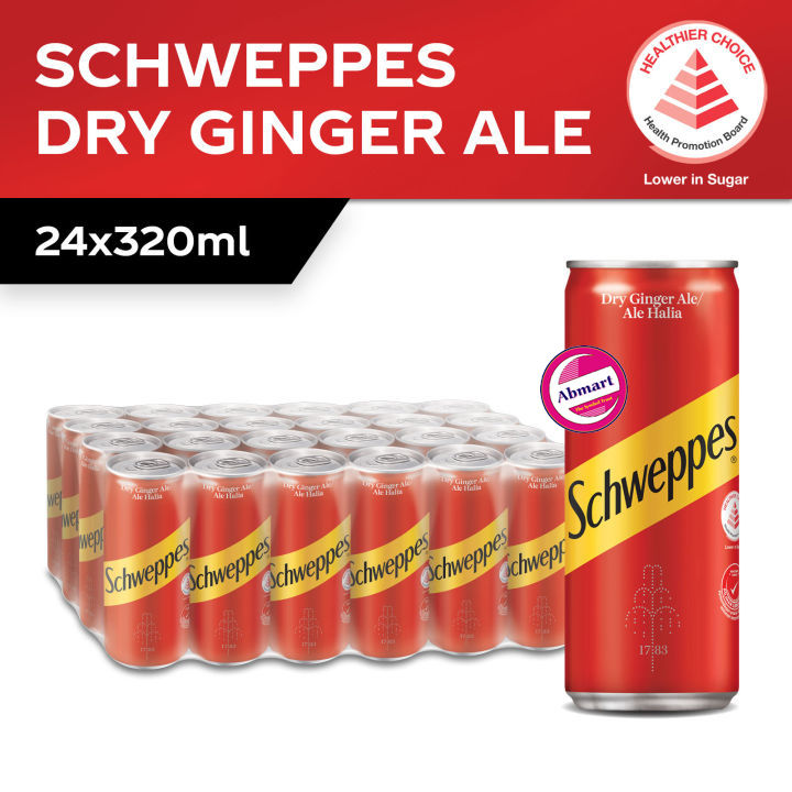 Schweppes Dry Ginger Ale 330 ml (24 pieces/Full Case) | Daraz.com.bd