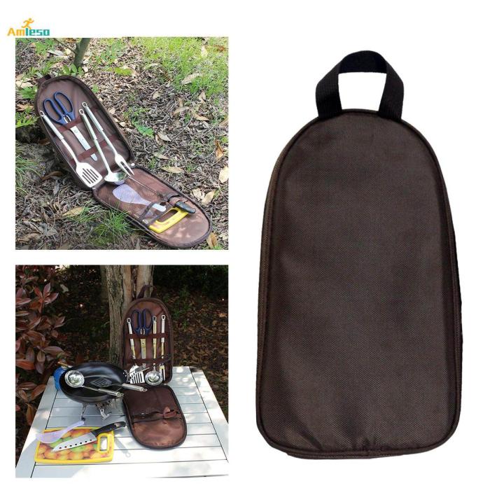 Camping Cooking Utensils Bag Cookware Carrying Pouch Portable Large ...