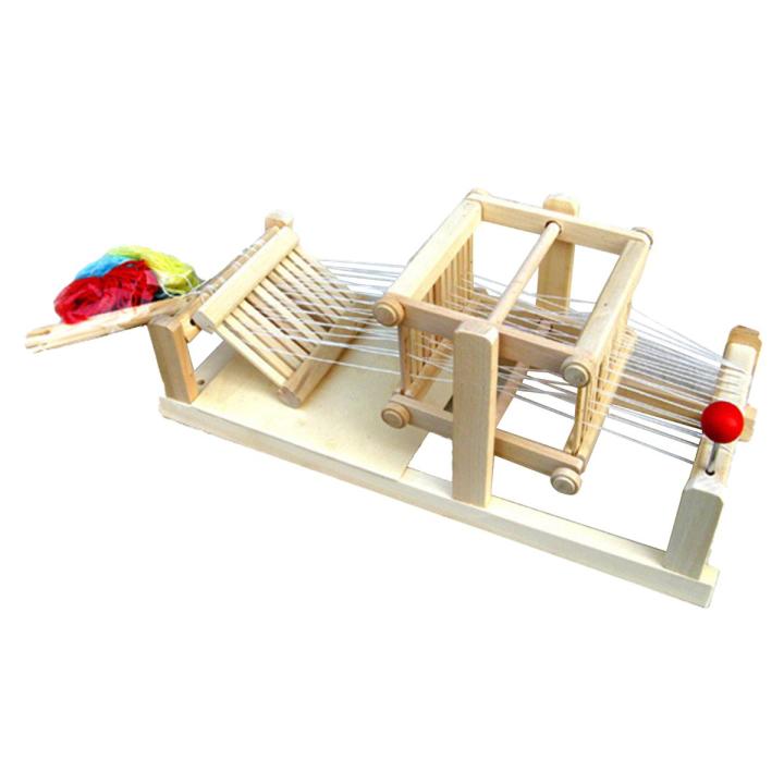 Micro Loom High Simulation Improve Hands-on Ability Wood DIY Children ...