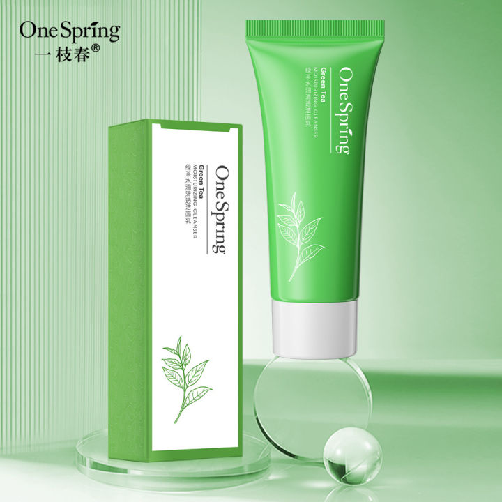 One Spring Green tea Moisturizing Deep Cleansing Facial Cleanser- 100g ...