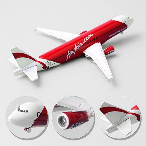 20cm AirAsia Airbus A320 Metal Model Aircraft Souvenir Model Aircraft ...