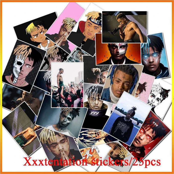 【Lejia】American Rapper XXXTENTACION Poster Sticker For Skateboard ...