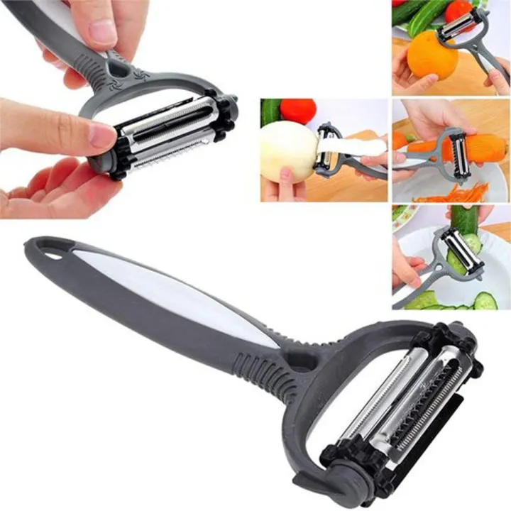 3 In 1 Peeler for Vegetables and Fruits Cutter-1pcs | Daraz.com.bd