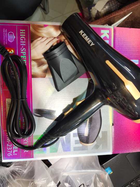 Kemey KM-2378 1000W Powerful Professional Heavy Duty Hair Dryer for ...