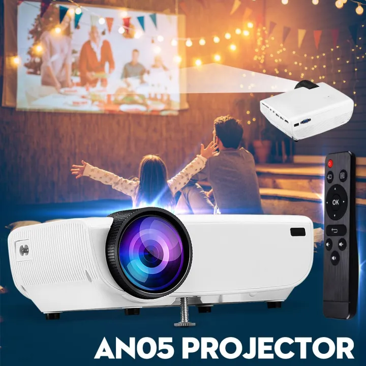 10000Lumens 1080P HD Projector Remote TV Audio Control with Wired ...